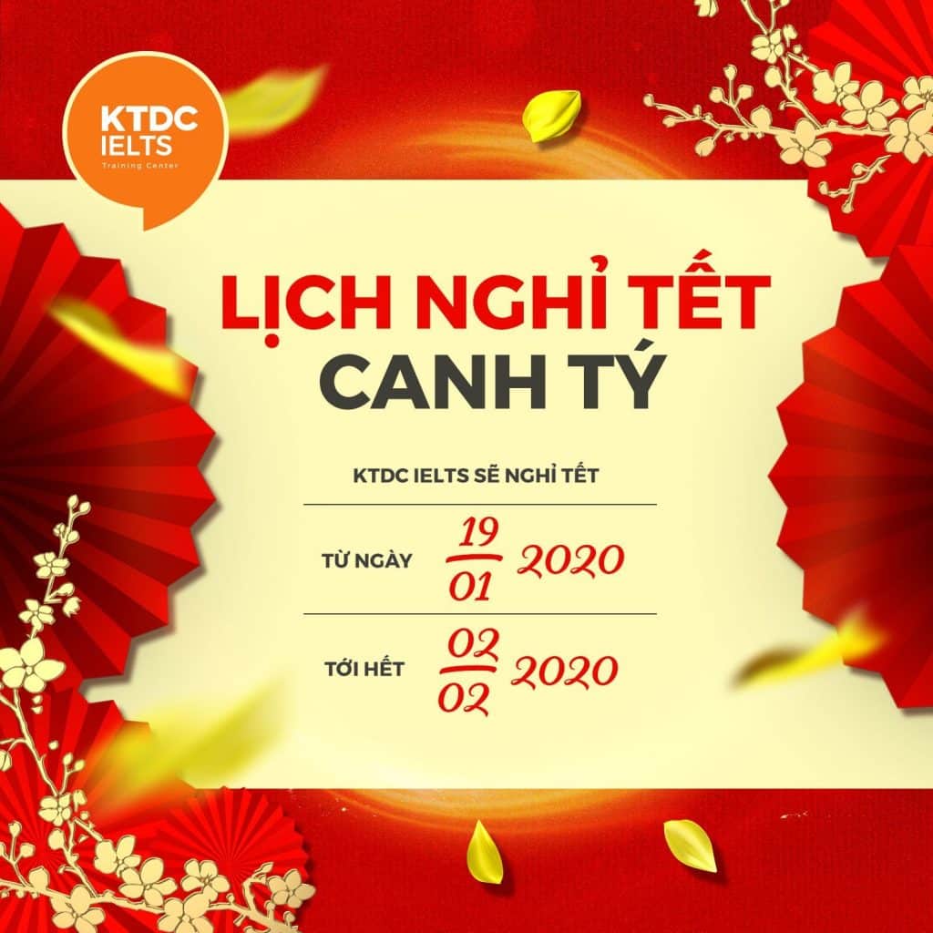 Lịch nghỉ Tết Canh Tí 2020